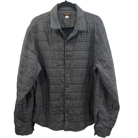 Thomas Dean | Jackets & Coats | Thomas Dean Padded Plaid Shacket Size ...